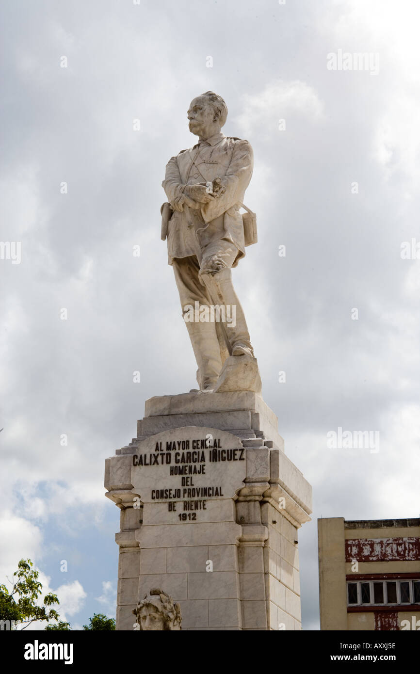 Statue of Calixto Garcia,Parque Calixto Garcia,Holguin,Cuba Stock Photo ...