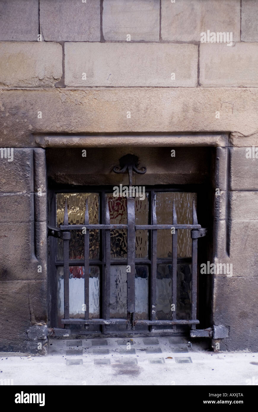 Old basement window Manchester city center Stock Photo - Alamy