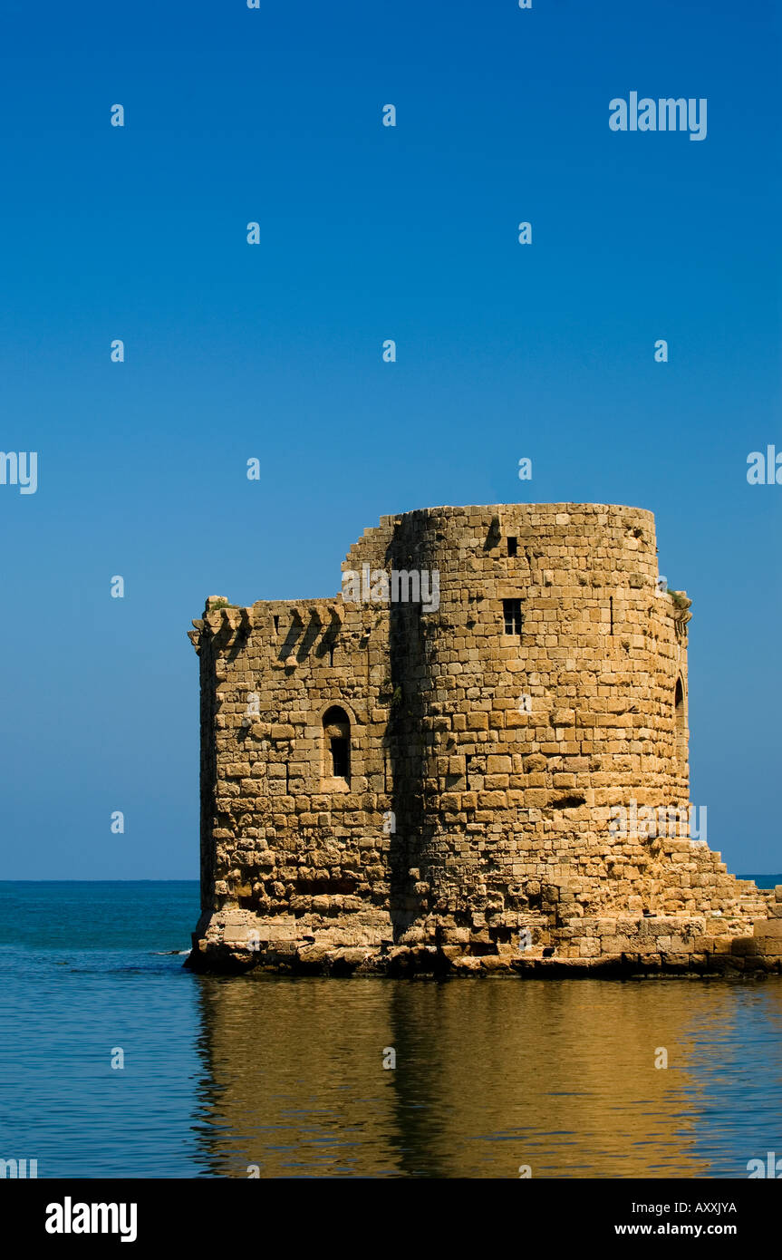 Crusader castle sidon saida mediterranean hi-res stock photography and ...
