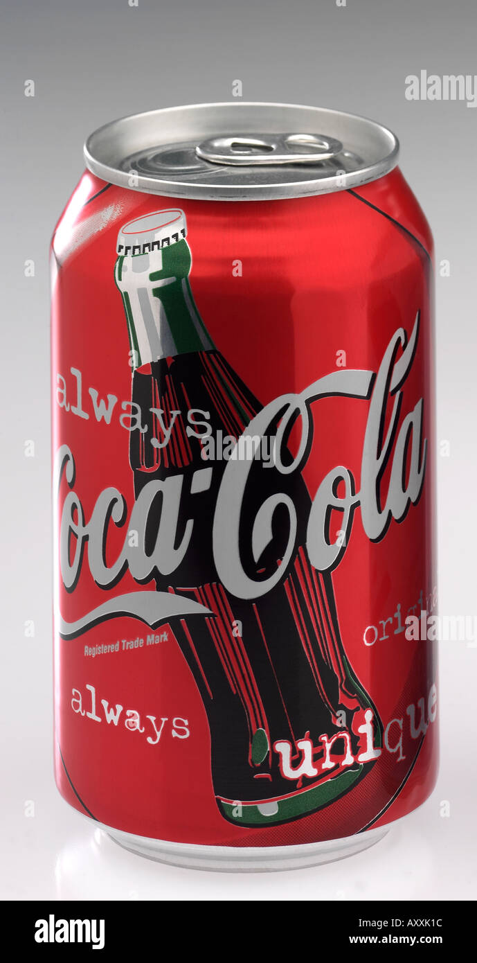 Can of coca cola Stock Photo - Alamy