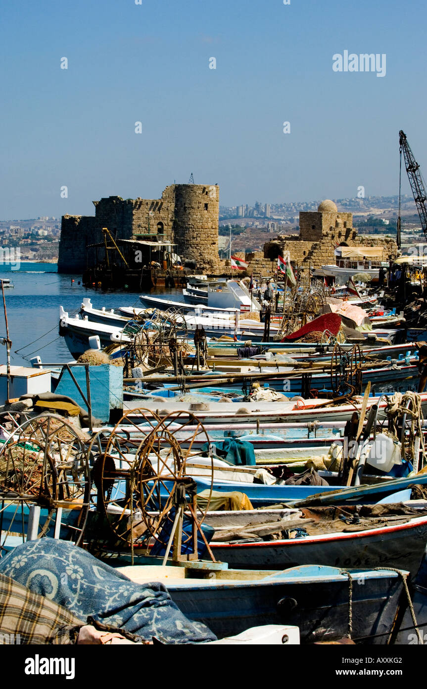 Fishing port in saida lebanon hi-res stock photography and images - Alamy