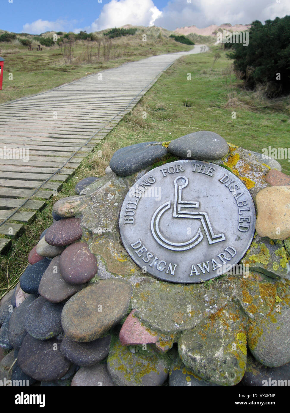 Disabled access to beach dune path Stock Photo - Alamy