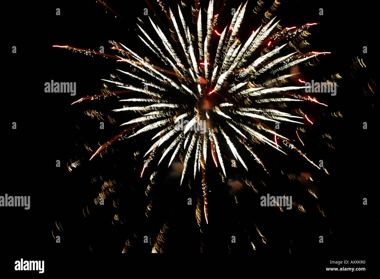 Aerial firework explosion Stock Photo - Alamy