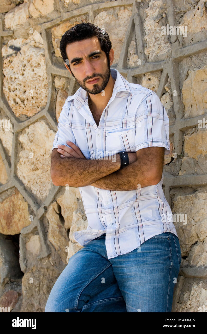 Man folding arms Stock Photo - Alamy