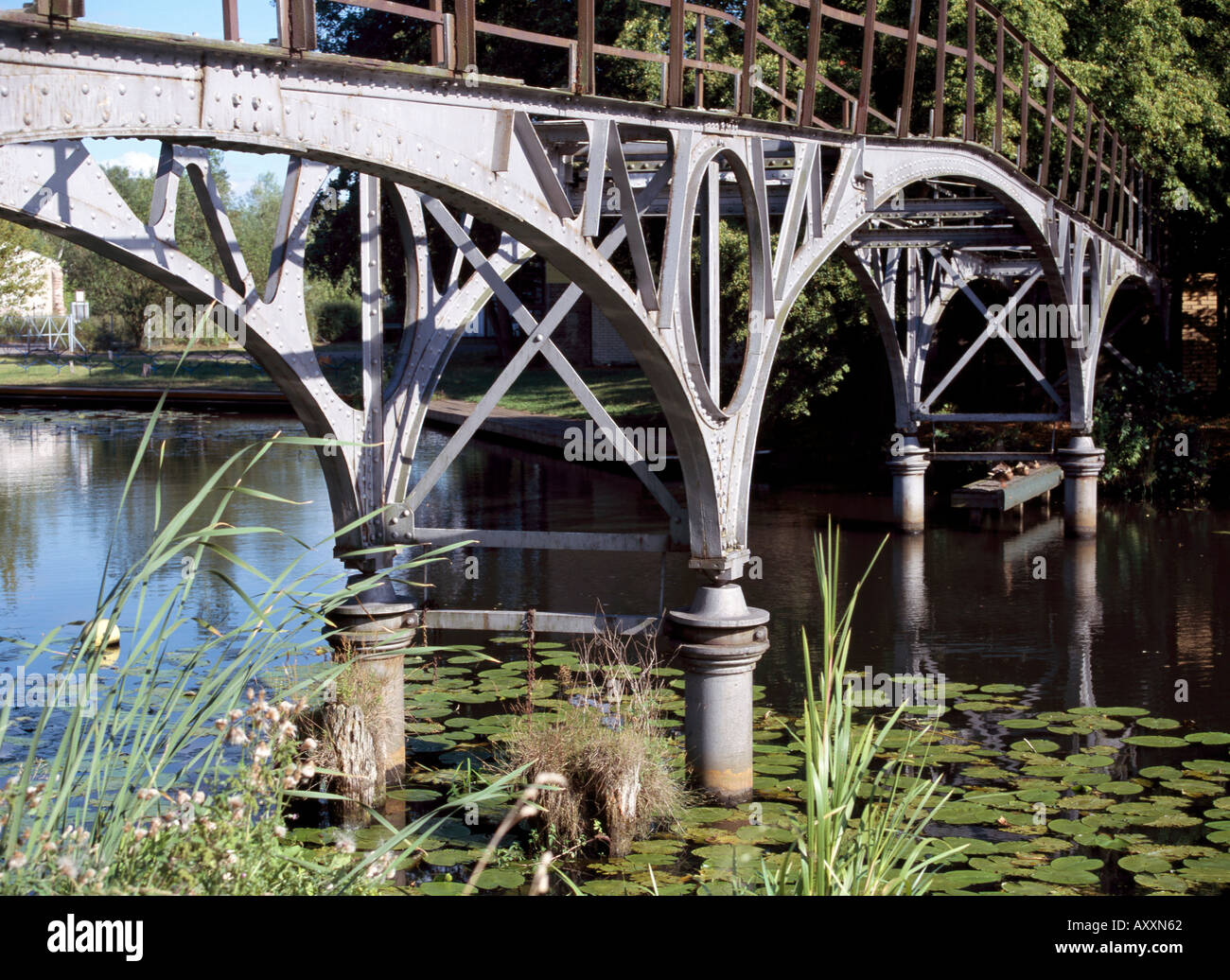 Eberswalde-Finow, Brücke über den Finowkanal, Totale Stock Photo - Alamy