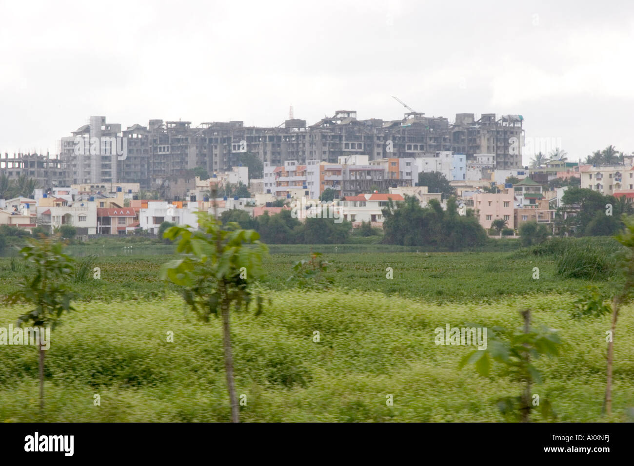 High rise tower blocks in Bangalore India Stock Photo - Alamy