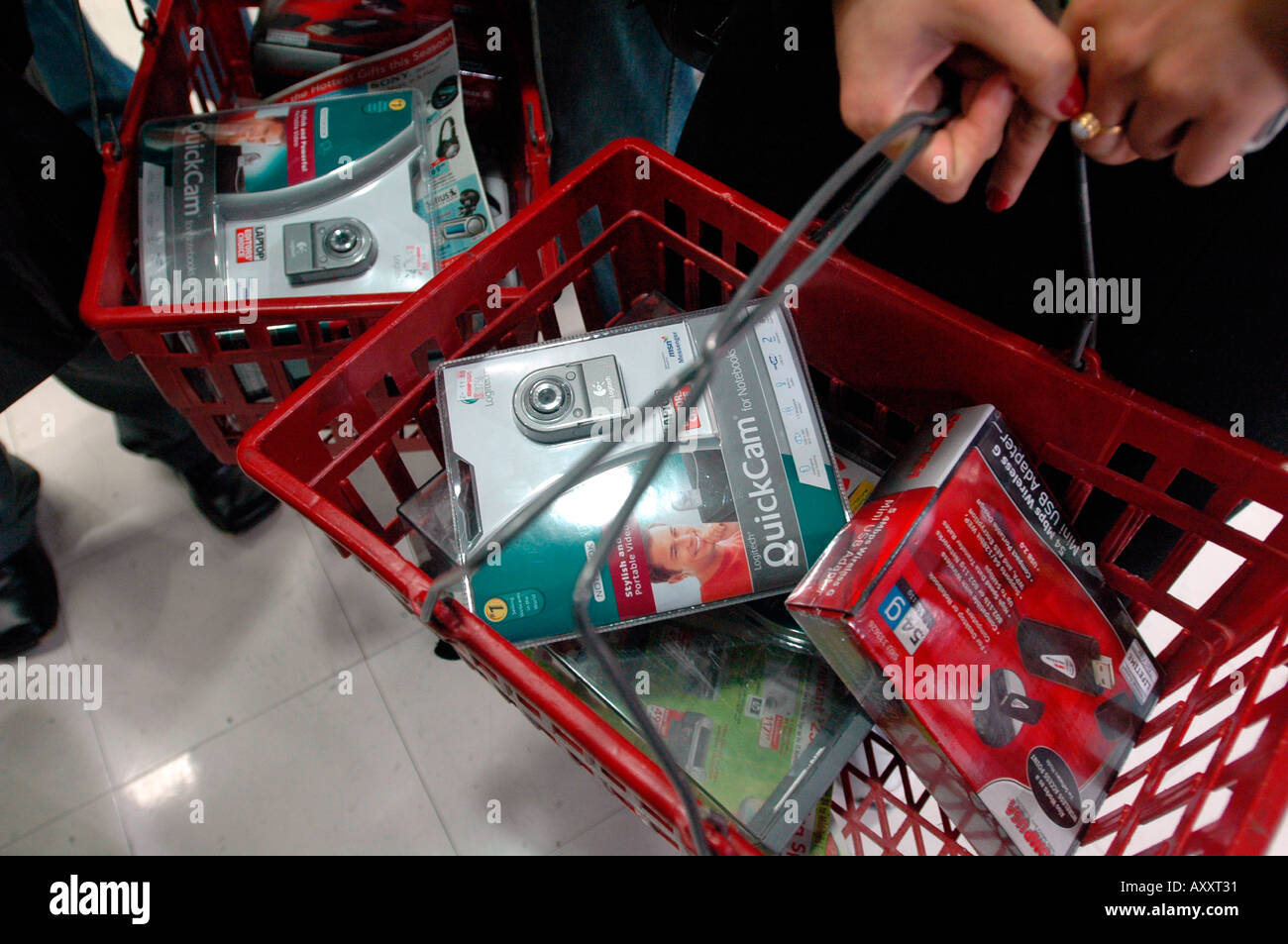 CompUSA in New York City opens for Christmas Shopping Stock Photo - Alamy