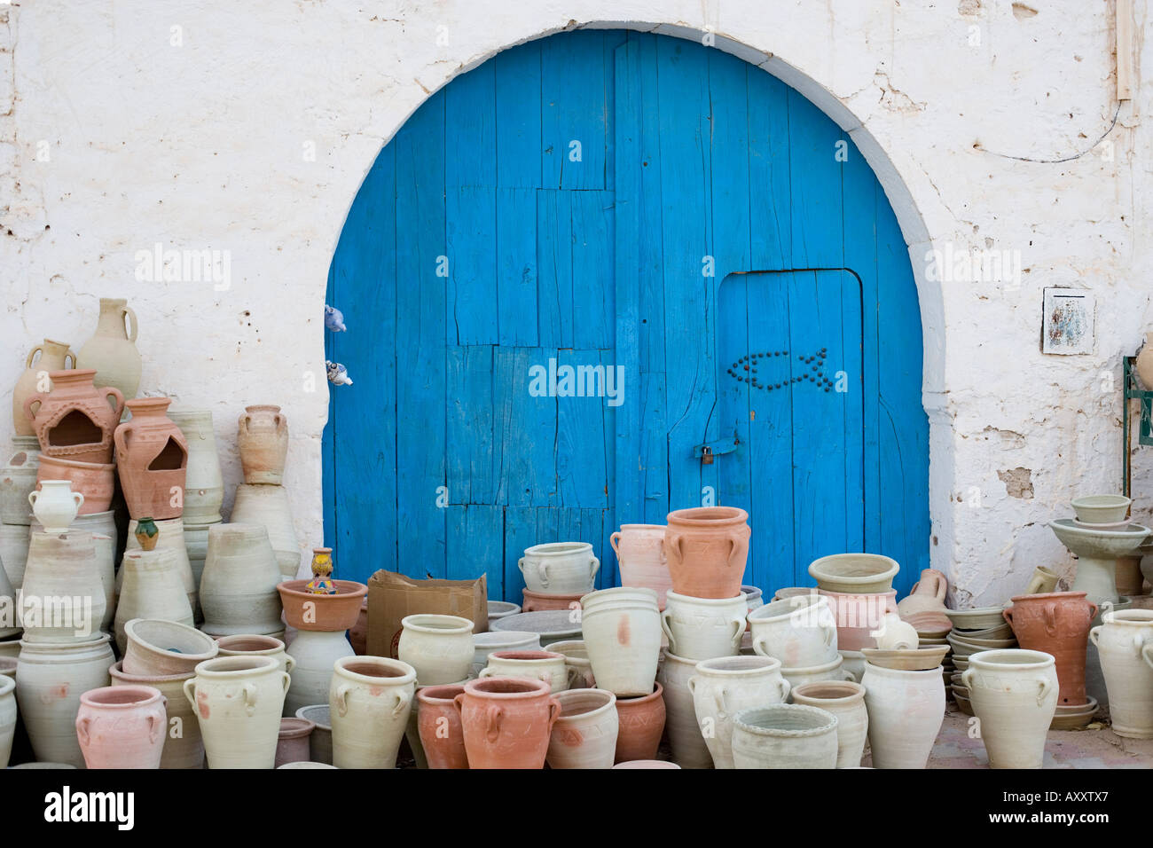Pottery shop. Guellala Djerba island Tunisia Stock Photo - Alamy
