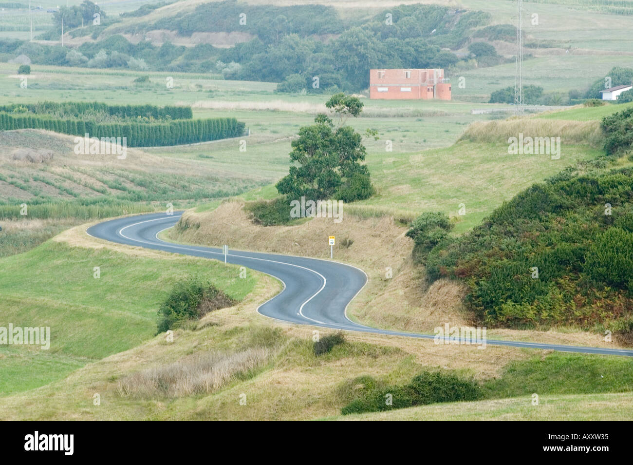 Road Through nature, galicia, spain Stock Photo - Alamy