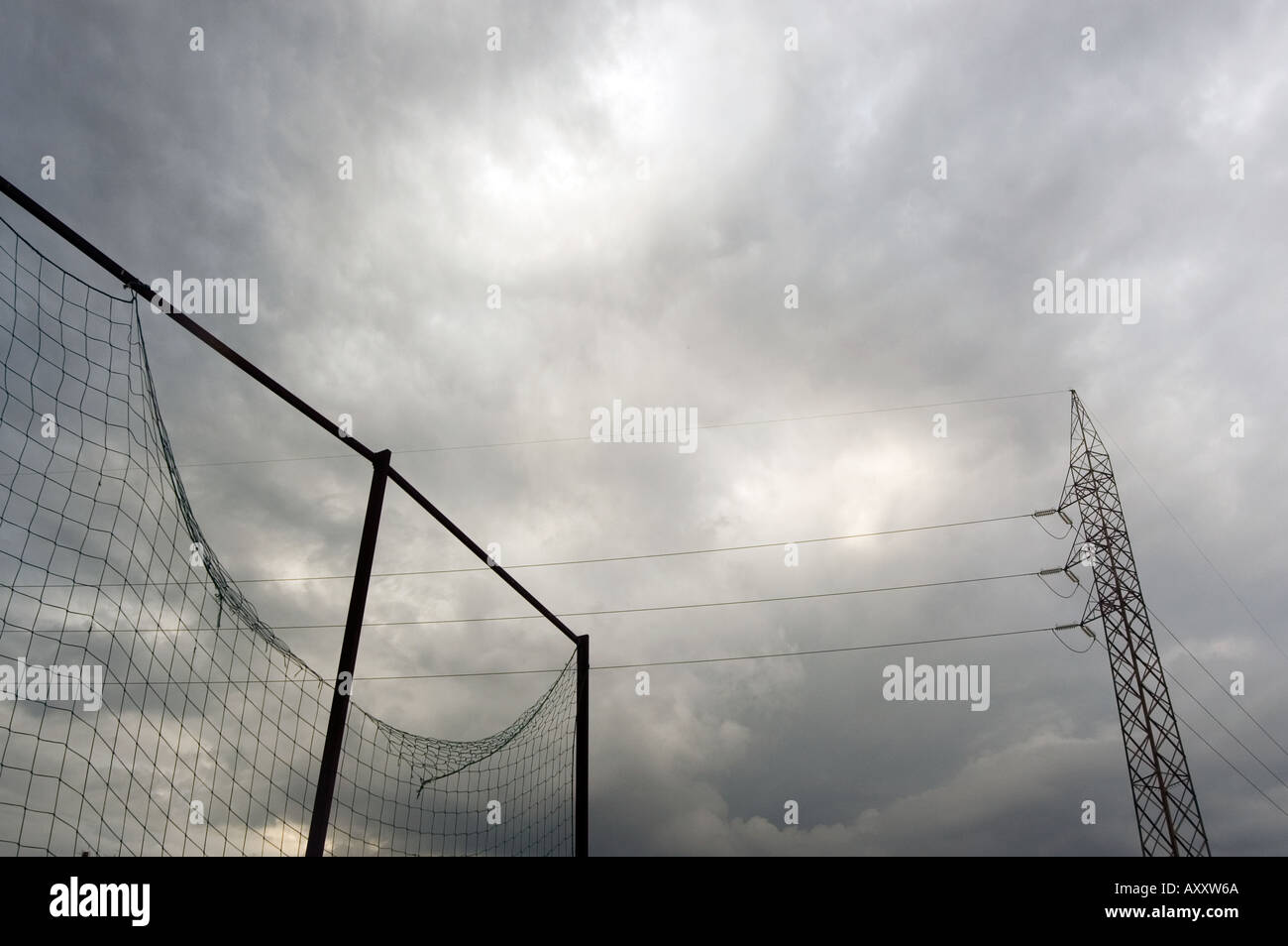 safety net and dramatic sky Stock Photo - Alamy