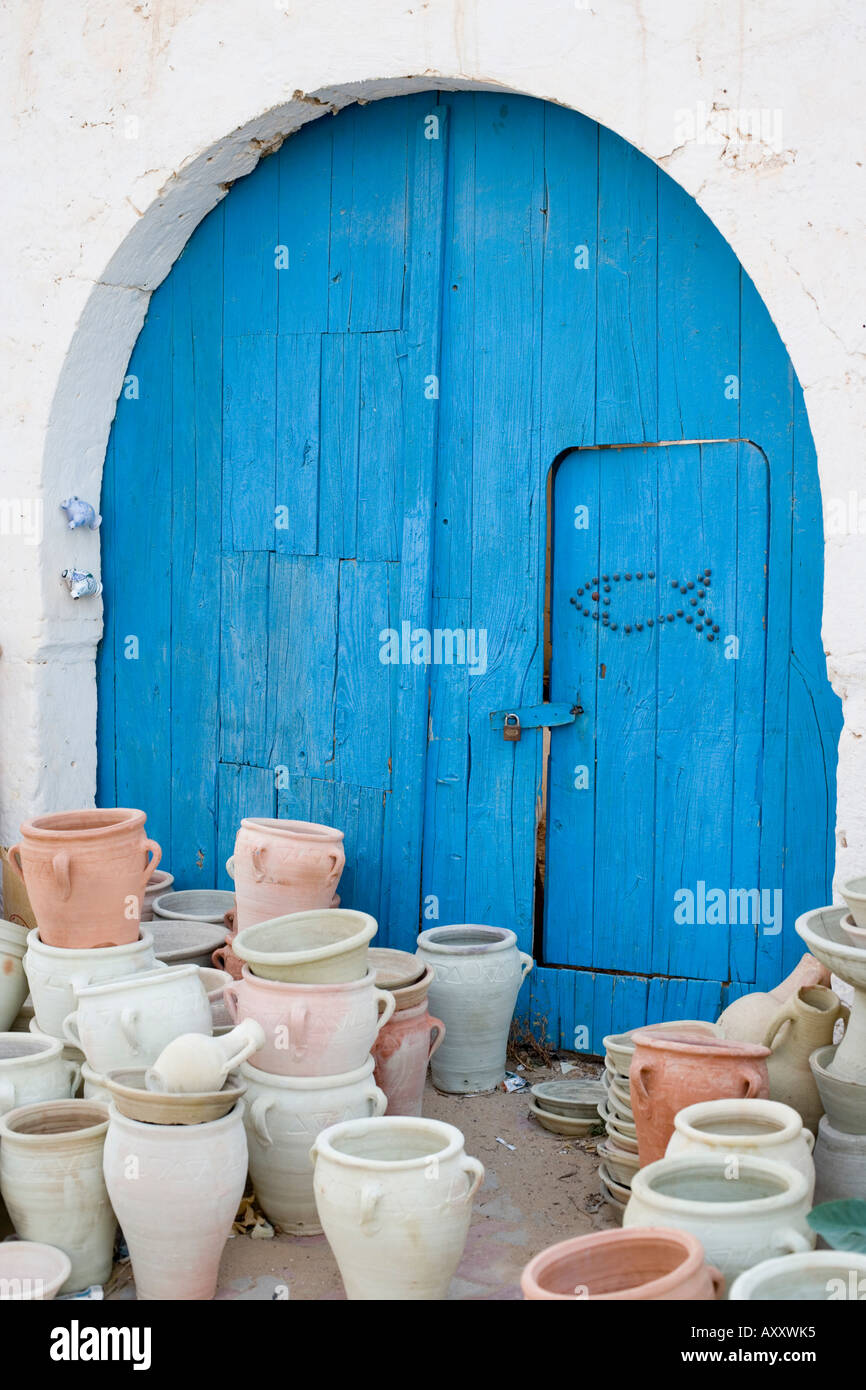 Pottery shop. Guellala Djerba island Tunisia Stock Photo - Alamy