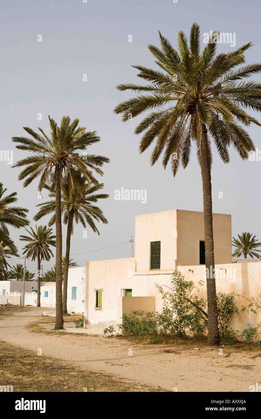 Typical old Houses of Djerba. Region of Mahboubine.Tunisia Stock Photo ...