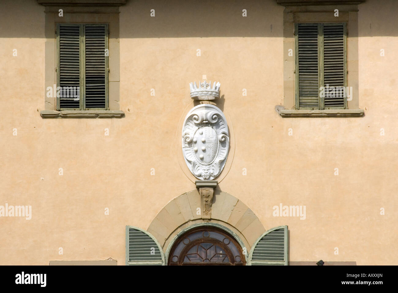 Façade of the Medici Villa La Petraia Tuscany showing the dynastic ...