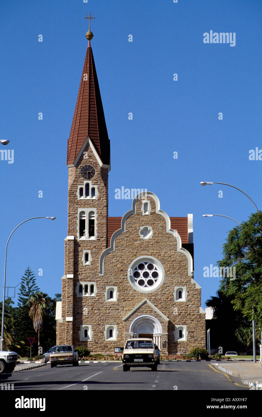 Christuskirche german colonial church windhoek hi-res stock photography ...