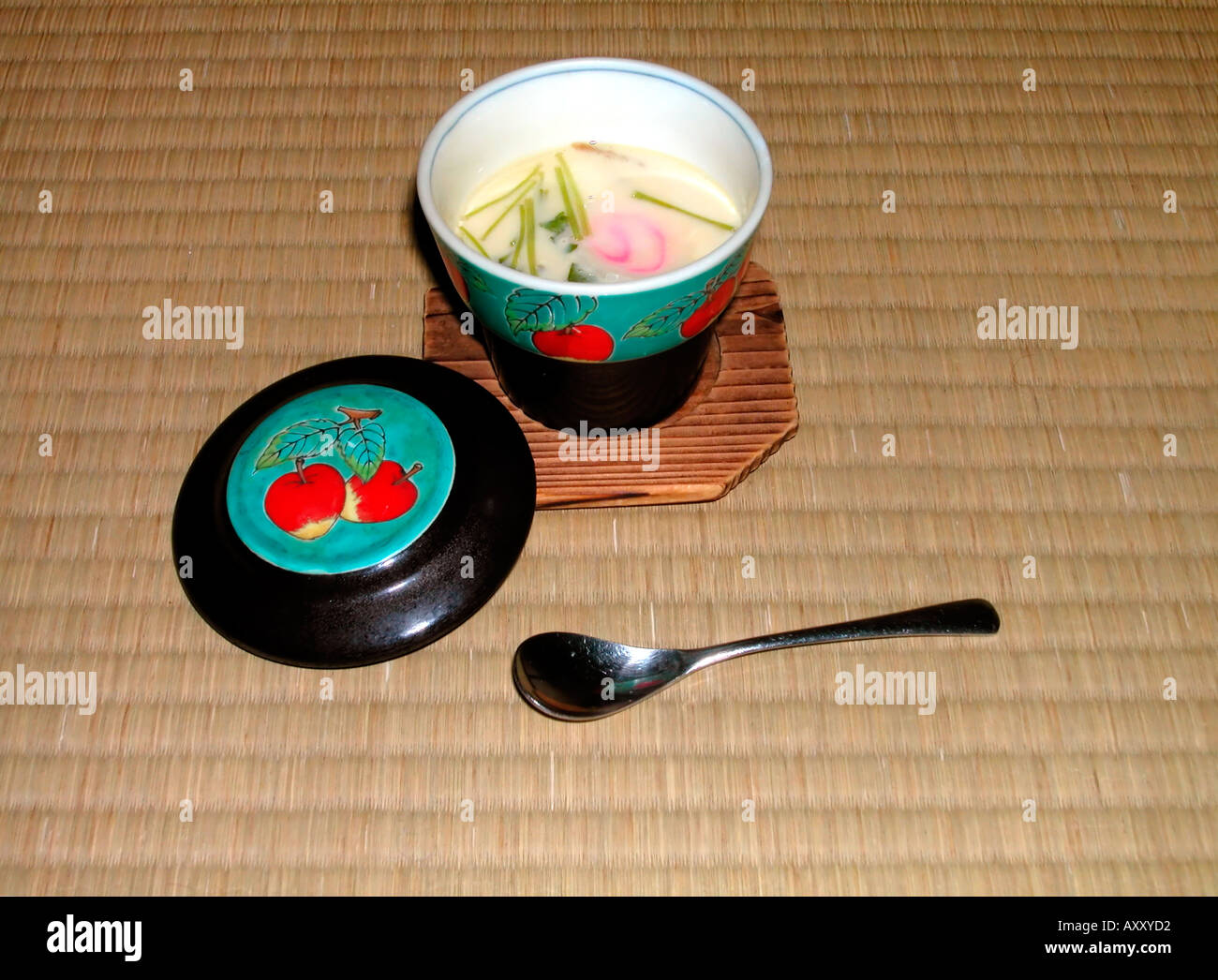 Japanese Chawan mushi steamed custard Stock Photo - Alamy