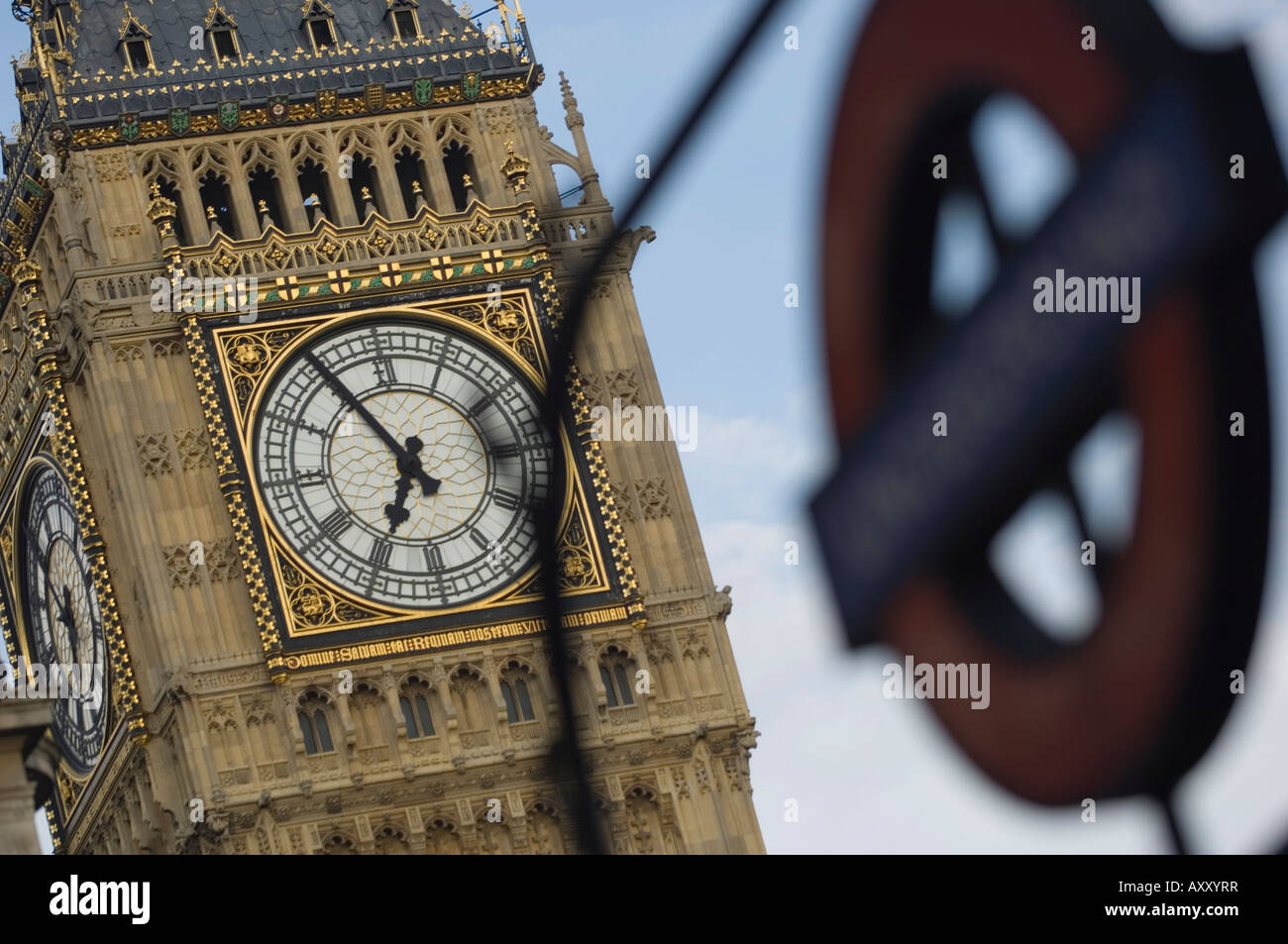 Westminster underground station big ben hi-res stock photography and ...