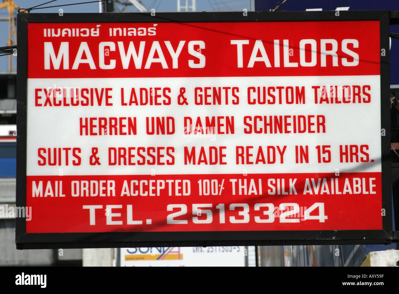Bangkok tailor measure hi-res stock photography and images - Alamy