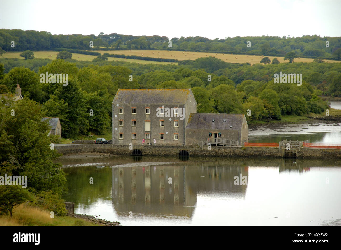Carew Tidal Mill at Carew Castle Pembrokeshire Wales Stock Photo - Alamy