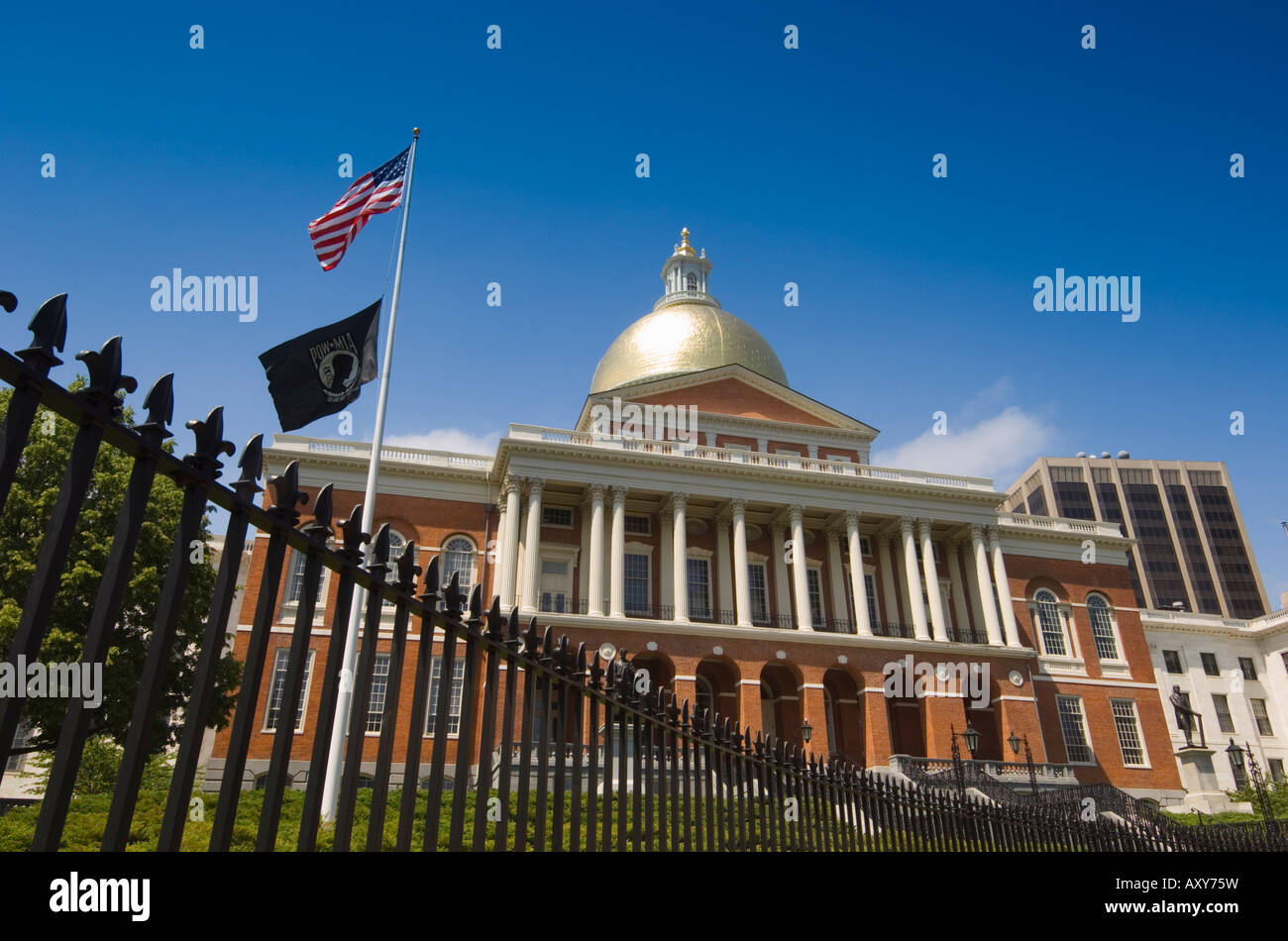 The Massachusetts State House, 1798, designed by Charles Bulfinch ...