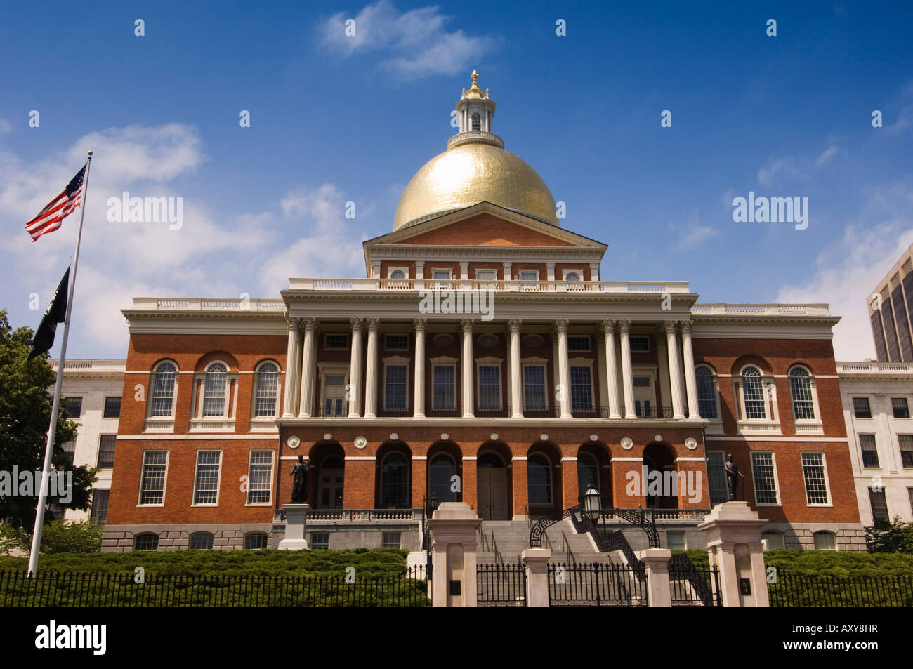 The Massachusetts State House, 1798, designed by Charles Bulfinch ...