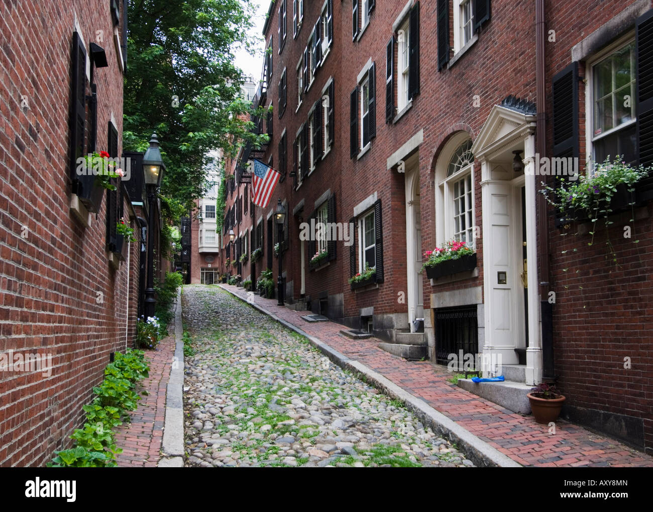 Acorn Street, Beacon Hill, Boston, Massachusetts, USA Stock Photo - Alamy