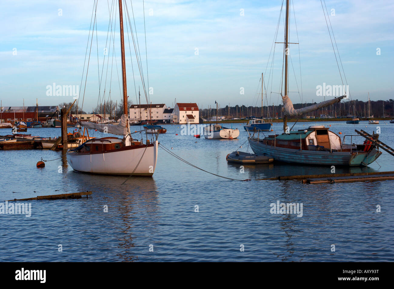 boats,wood bridge lake Stock Photo - Alamy