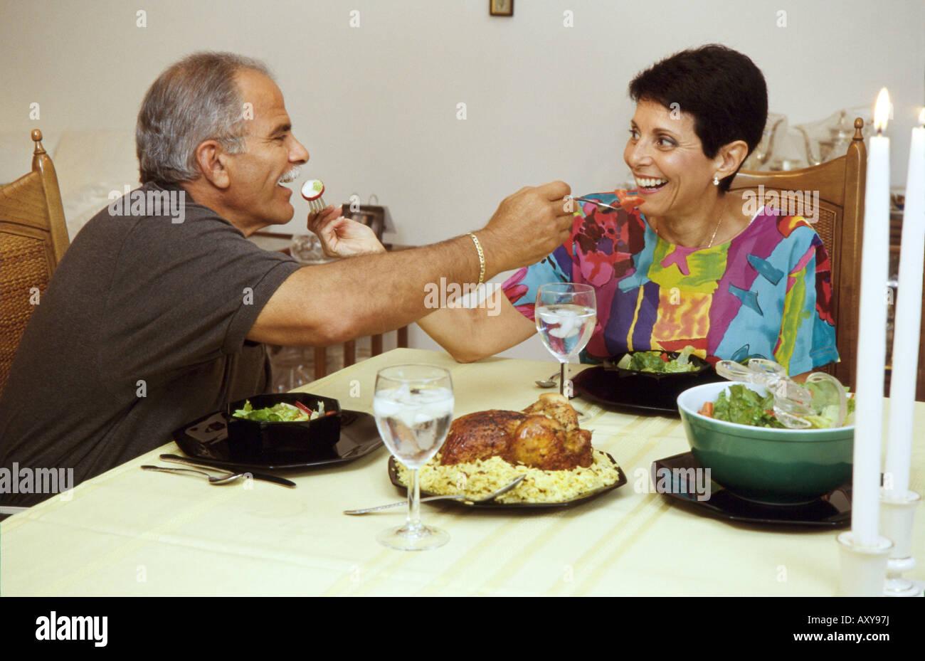 Feeding each other hi-res stock photography and images - Alamy