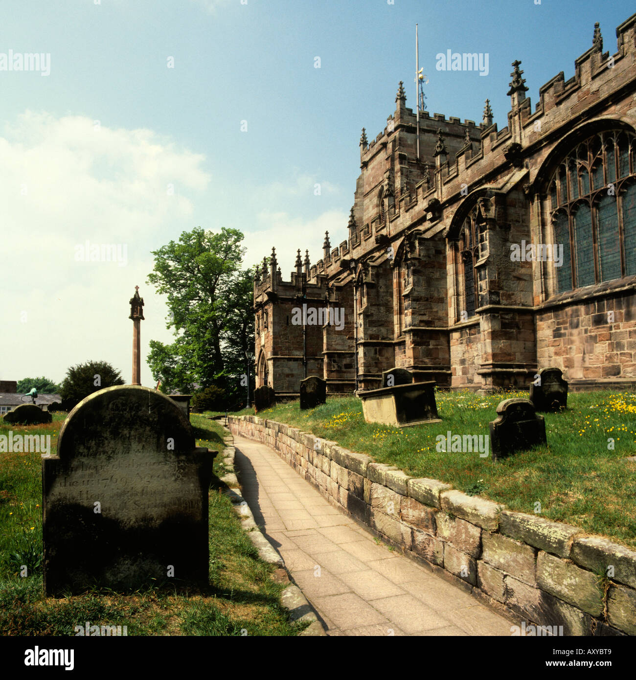 UK Cheshire Malpas St Oswalds parish church Stock Photo - Alamy