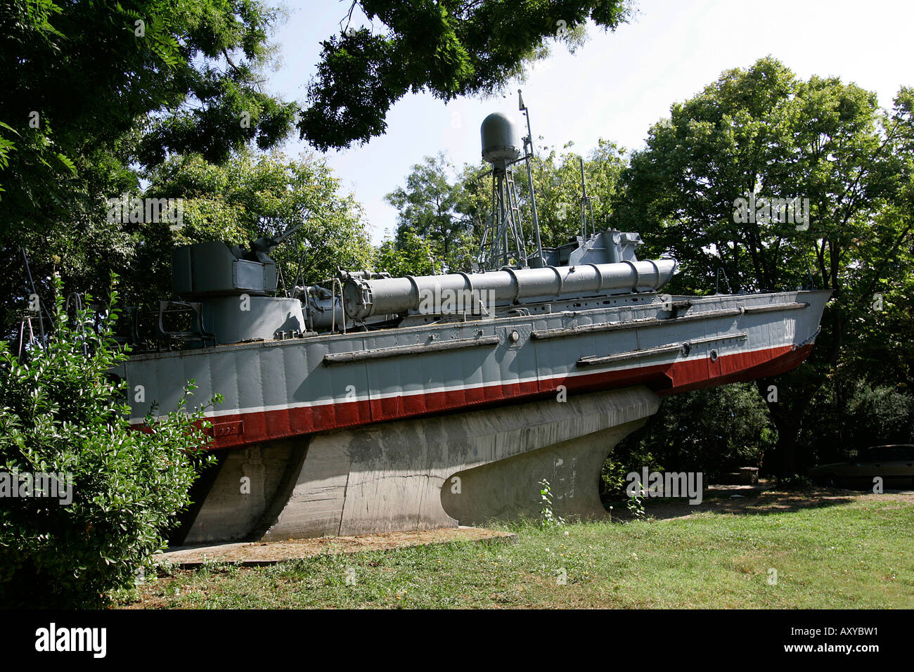 ship monument statue sculpture communism heritage Stock Photo - Alamy