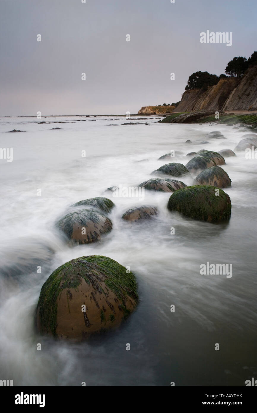 Boulders, known as Bowling Balls, in the surf, Bowling Ball Beach ...