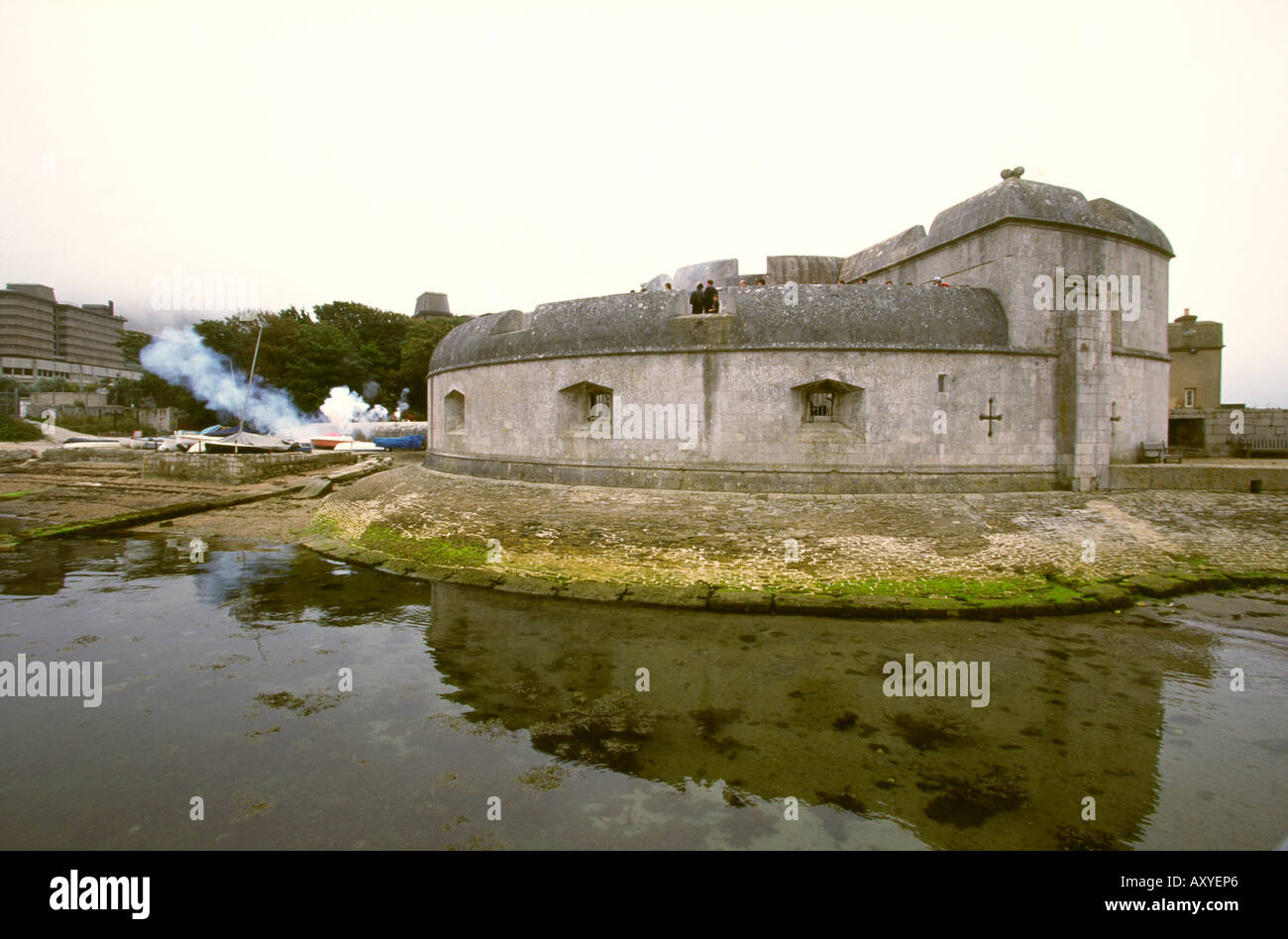 UK Dorset Portland Castle last ever firing of cannon now no longer done ...