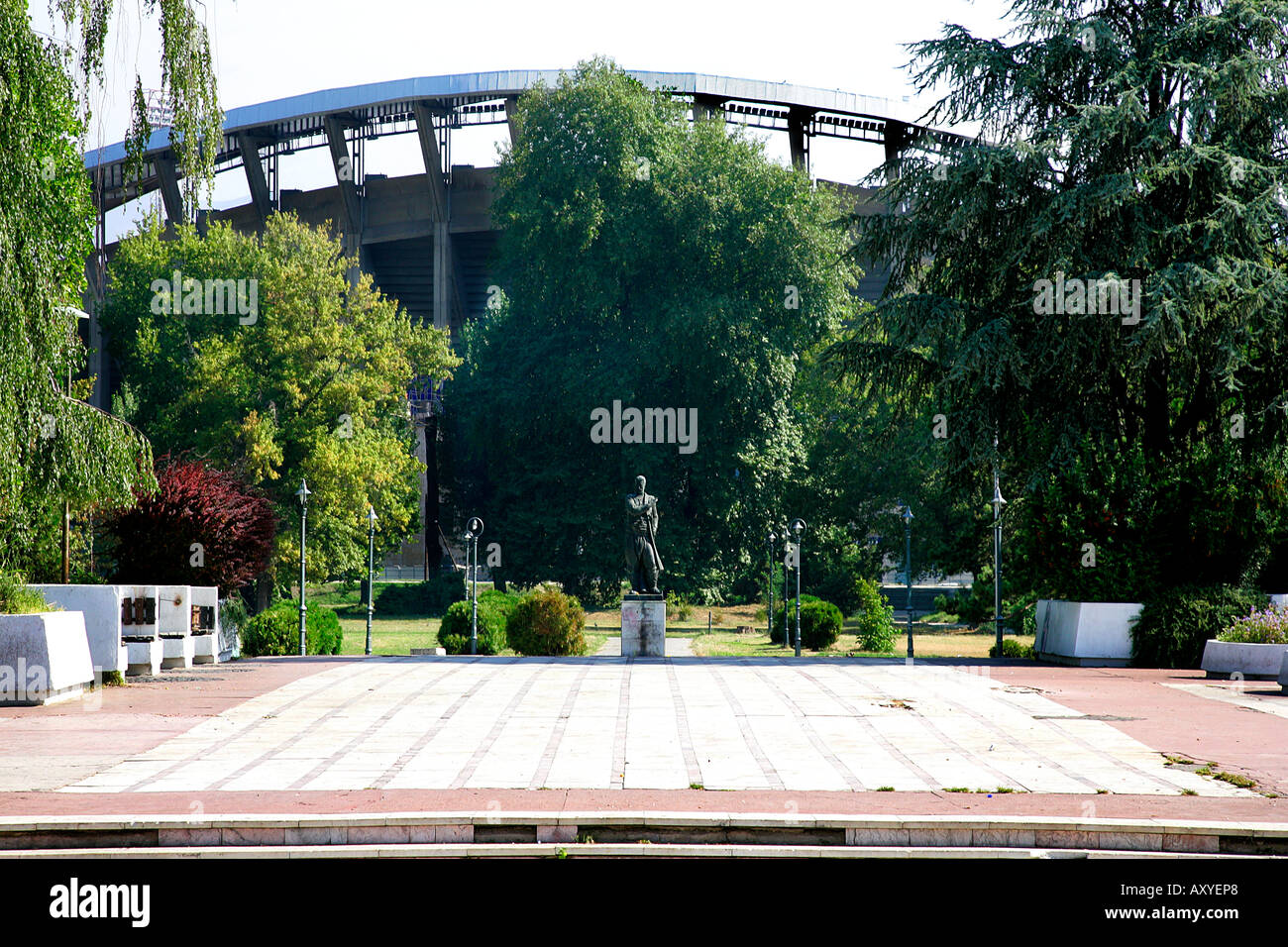 stadium football sport Skopje Macedonia Eastern Europe Balkan Peninsula ...