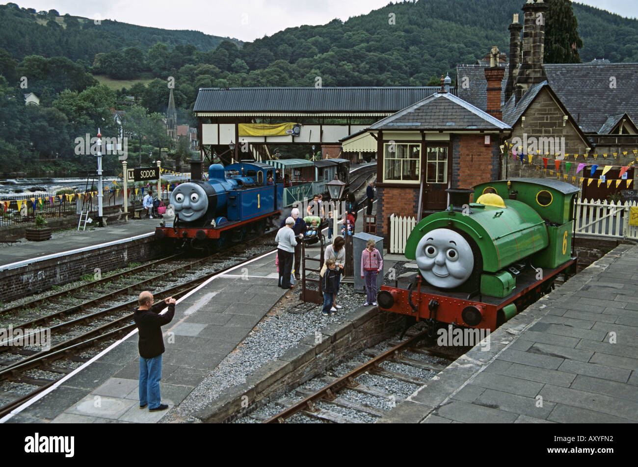 LLANGOLLEN DENBIGHSHIRE NORTH WALES UK August Thomas the Tank Engine ...