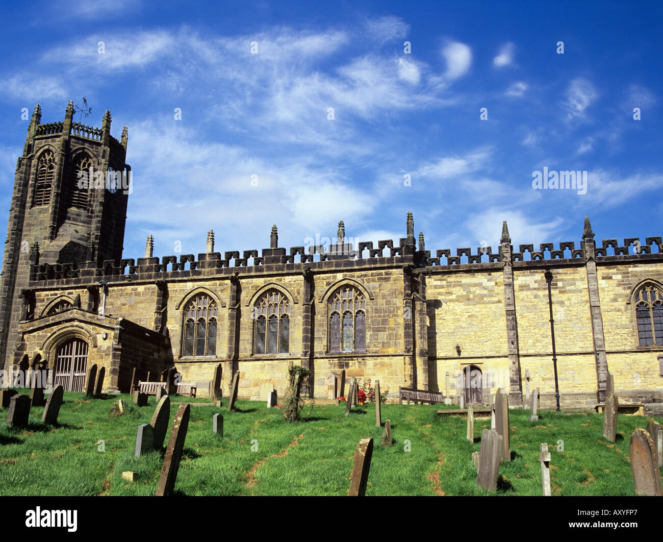COXWOLD NORTH YORKSHIRE UK September St Michaels Church an imposing ...