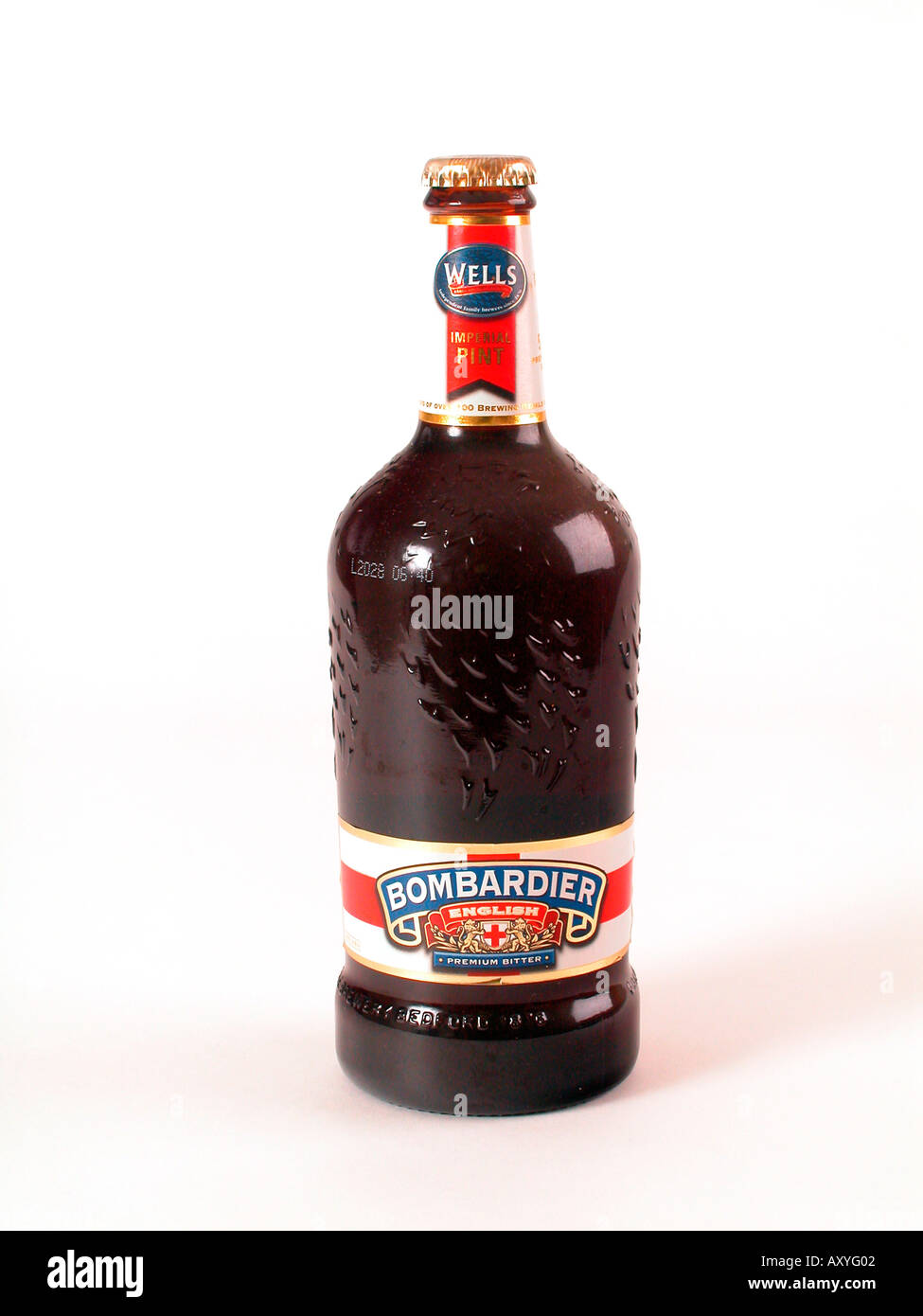 Bottle of Wells Bombardier beer Bedford England Stock Photo - Alamy