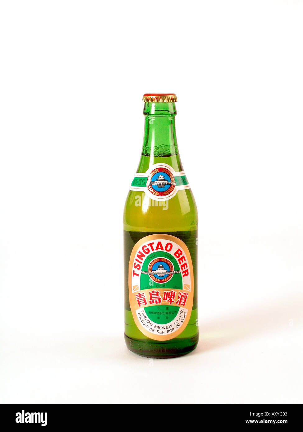Bottle of Tsingtao beer Qingdao China Stock Photo - Alamy