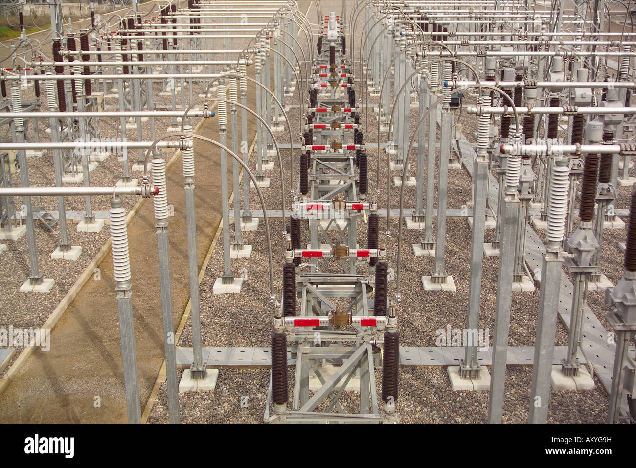 power sub station Stock Photo - Alamy