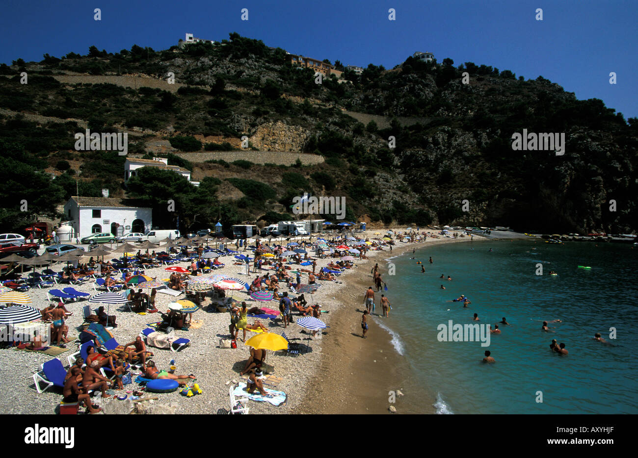 Cala de Granadella beach Stock Photo - Alamy