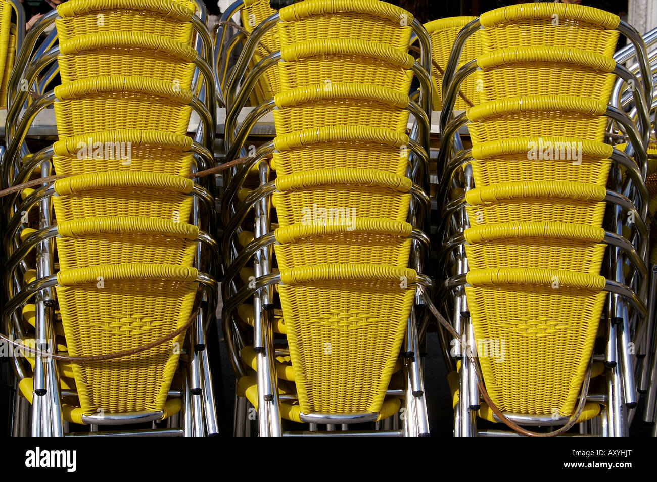 Chairs in San Marco Square Venice Stock Photo - Alamy