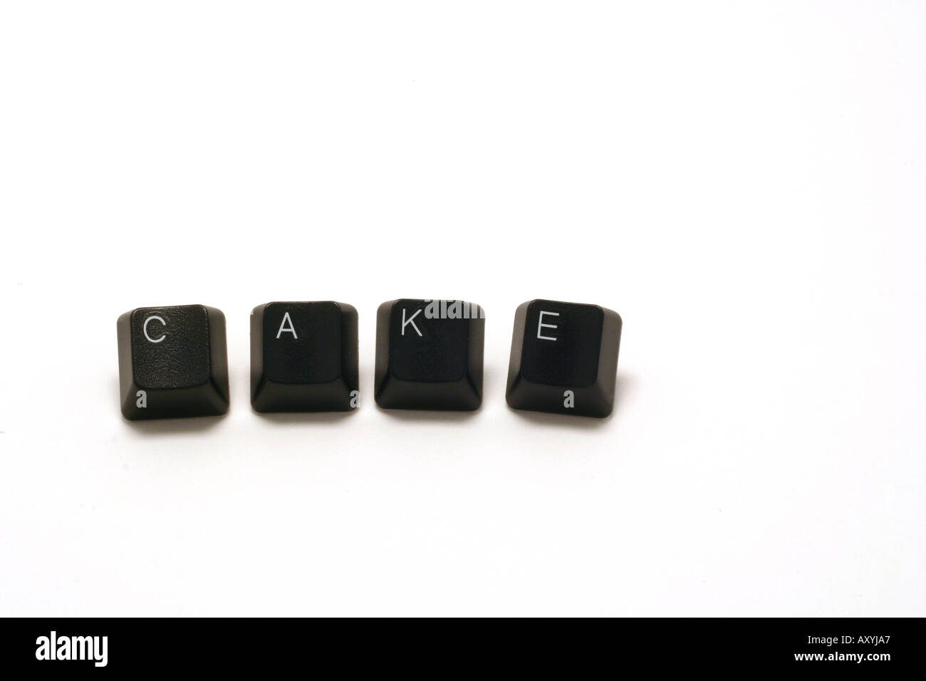 Keyboard keys isolated on a white background Stock Photo - Alamy