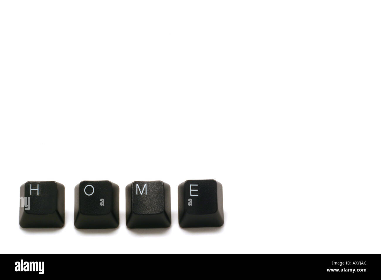 Keyboard keys isolated on a white background Stock Photo - Alamy