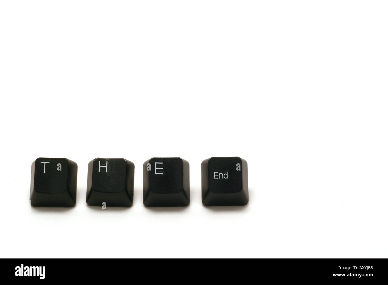 Keyboard keys isolated on a white background Stock Photo - Alamy