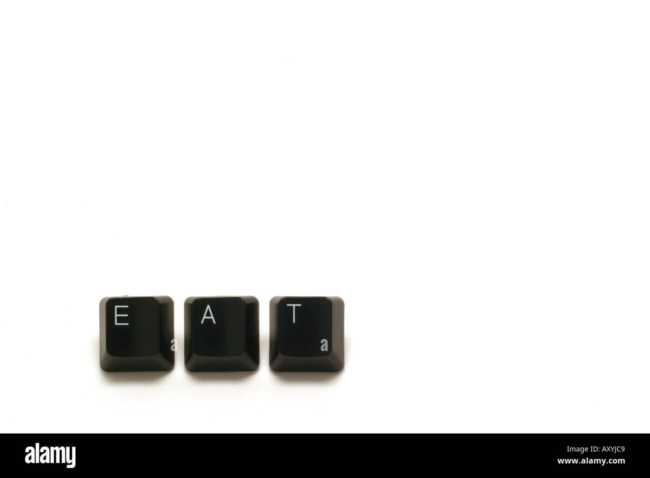 Keyboard keys isolated on a white background Stock Photo - Alamy