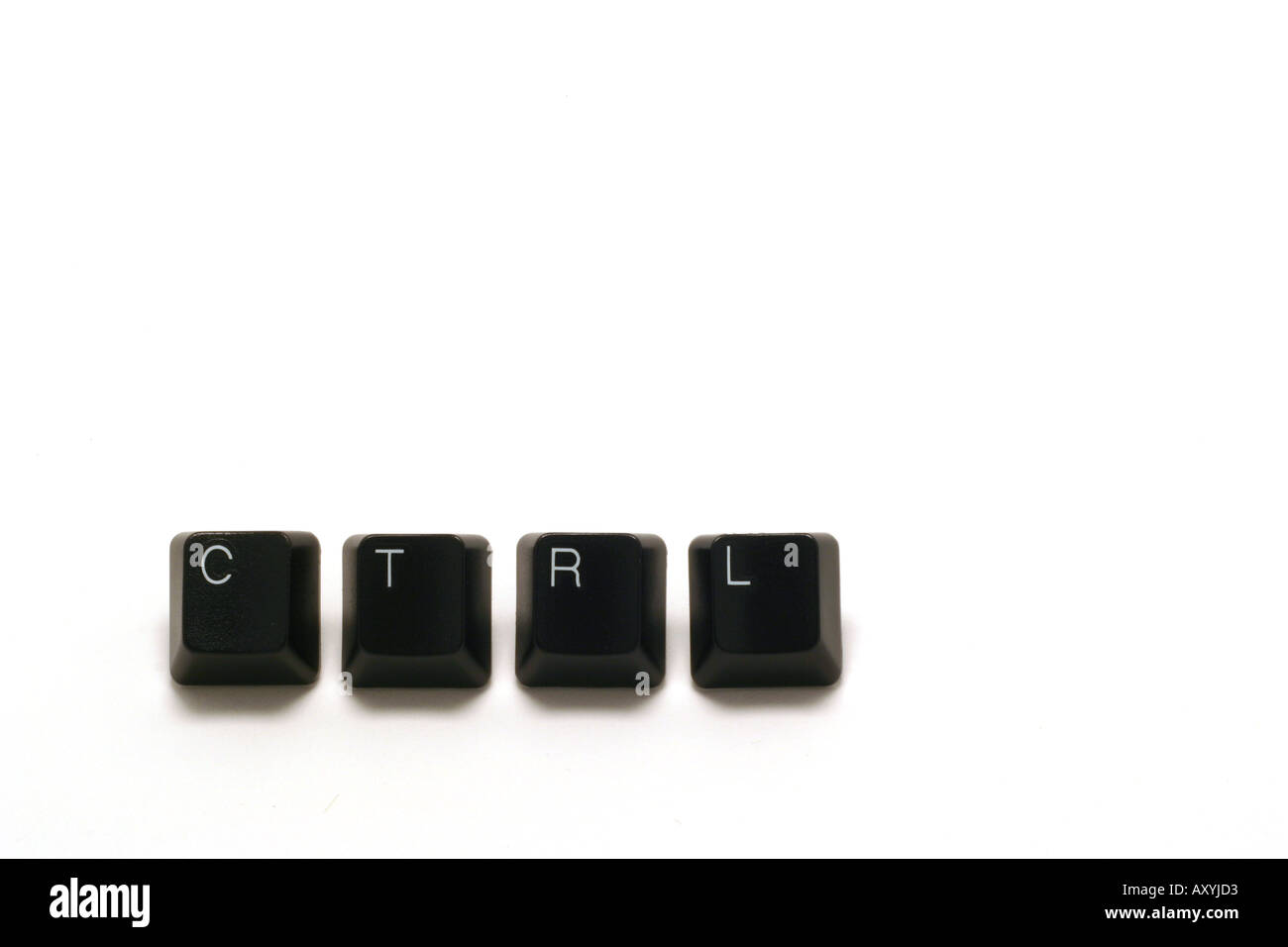 Keyboard keys isolated on a white background Stock Photo - Alamy