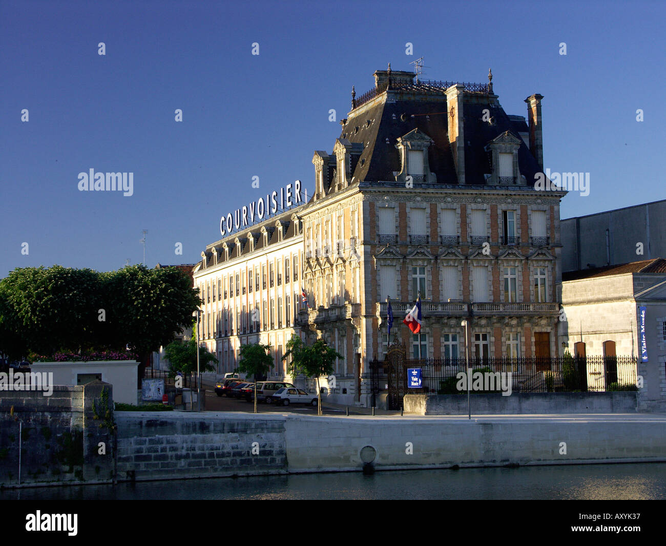 The Courvoisier premises by the Charente River in Jarnac Charente ...