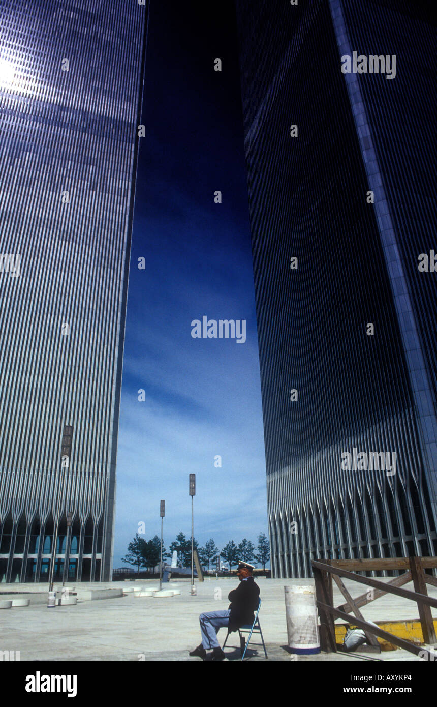 Security officer at World Trade Centre New York USA Stock Photo - Alamy