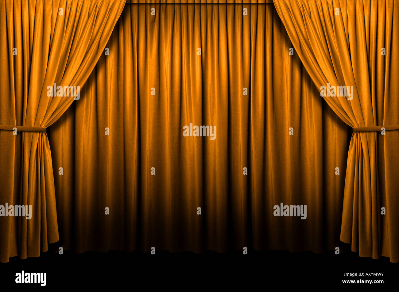 Gold stage curtain hi-res stock photography and images - Alamy