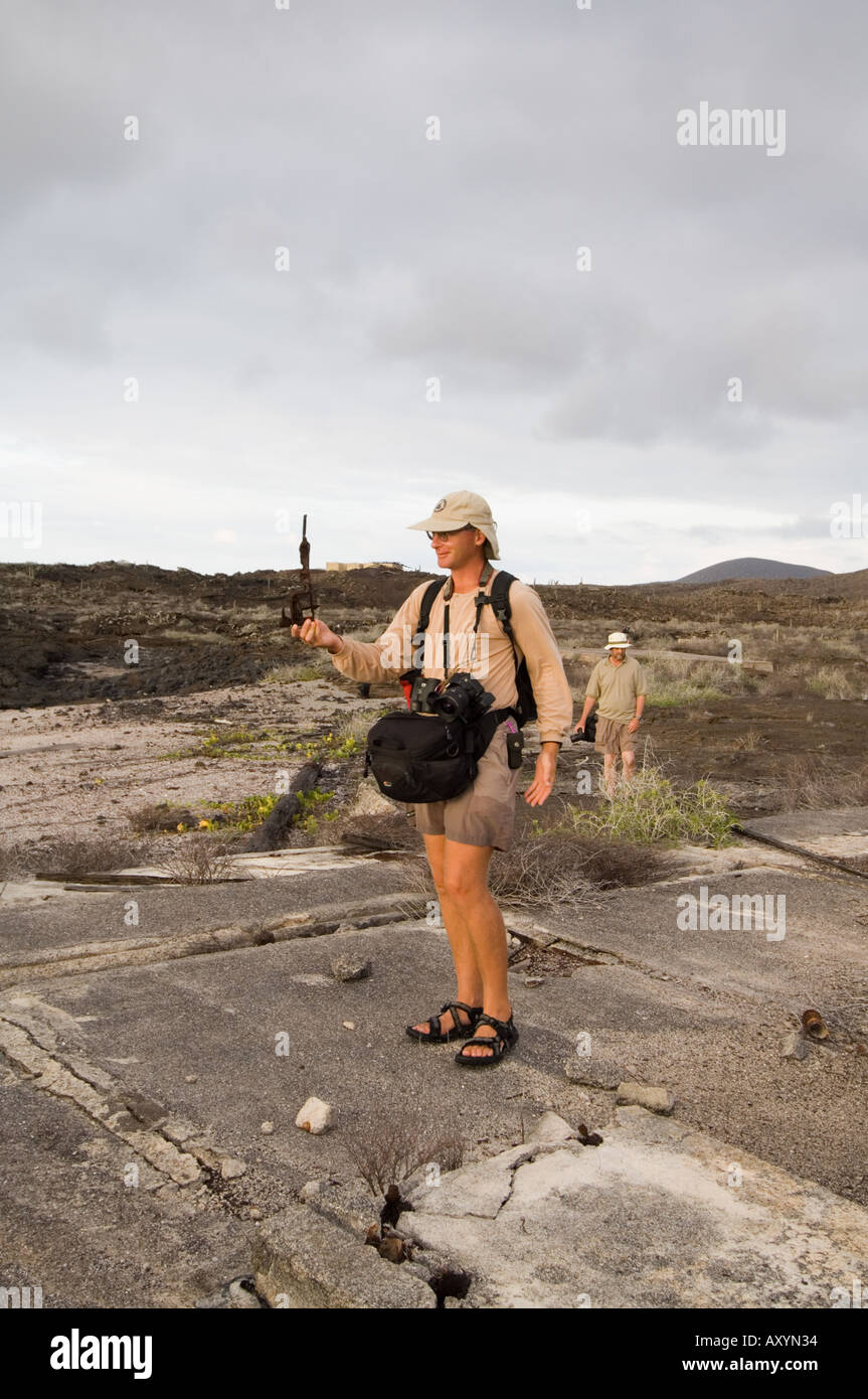 David Hosking and Daniel Fitter on the old USA radar station, Punta ...