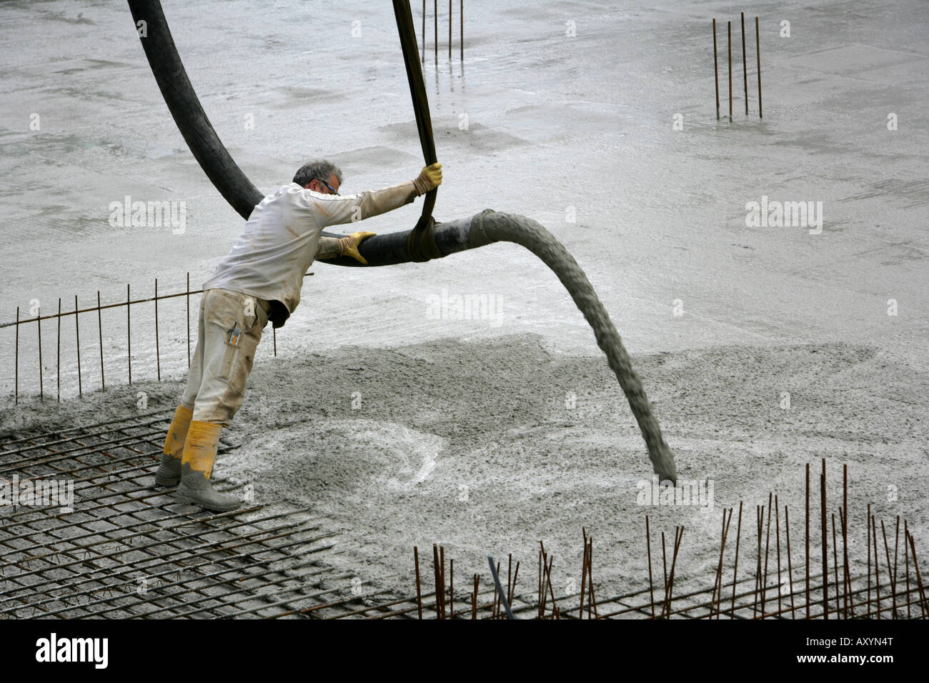 DEU, Germany, Essen : Concrete constructon, concrete surface. Building ...