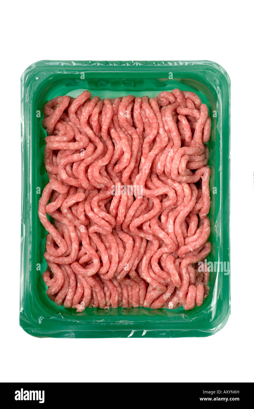 Organic British Beef minced meat Stock Photo - Alamy